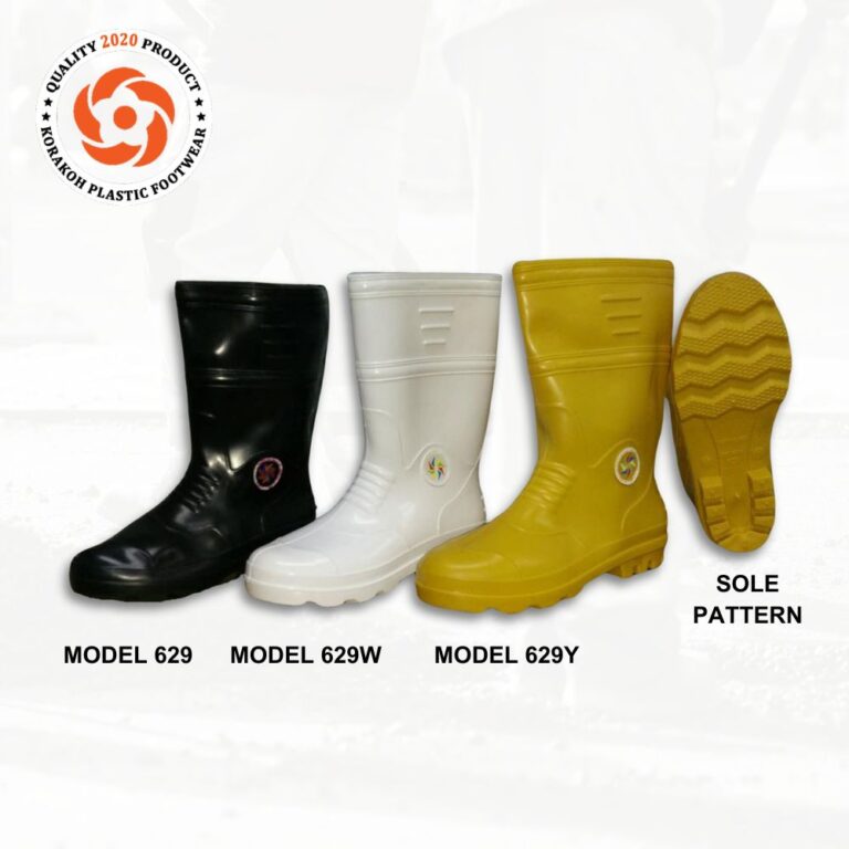 Sepatu Gumboot PVC 1-Warna Tinggi 30cm - KORAKOH