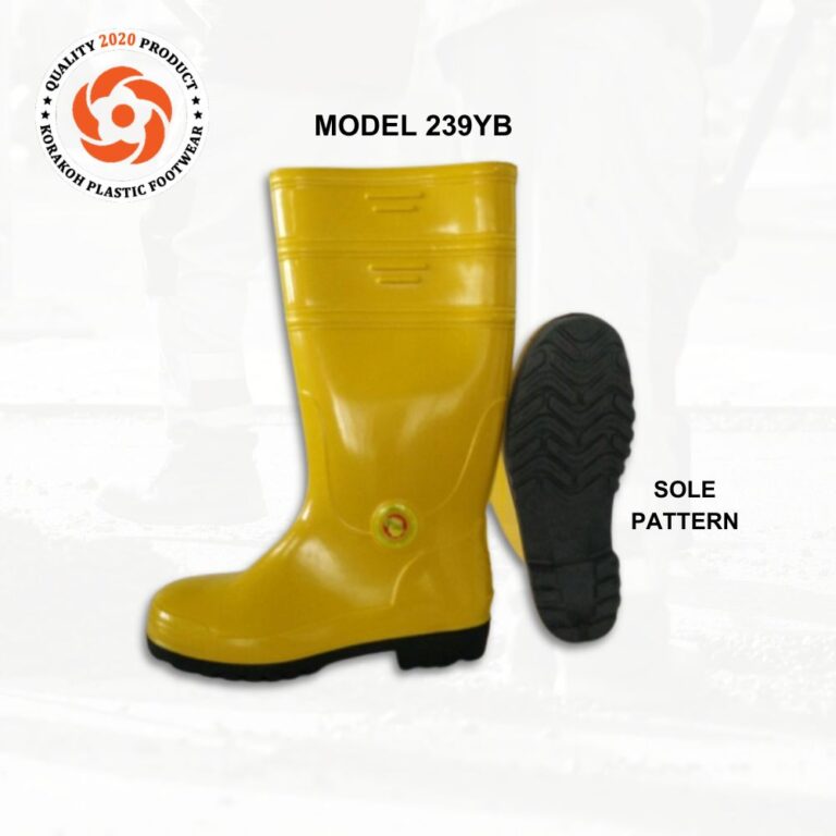 39cm Height Heavy-Duty 2-Color PVC Gumboots | Heavy Duty PVC Boots